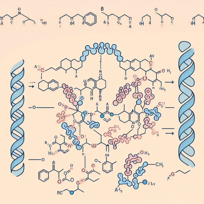 Amino Acid Binding To Transaminase Enzyme Explained Ai Art Generator