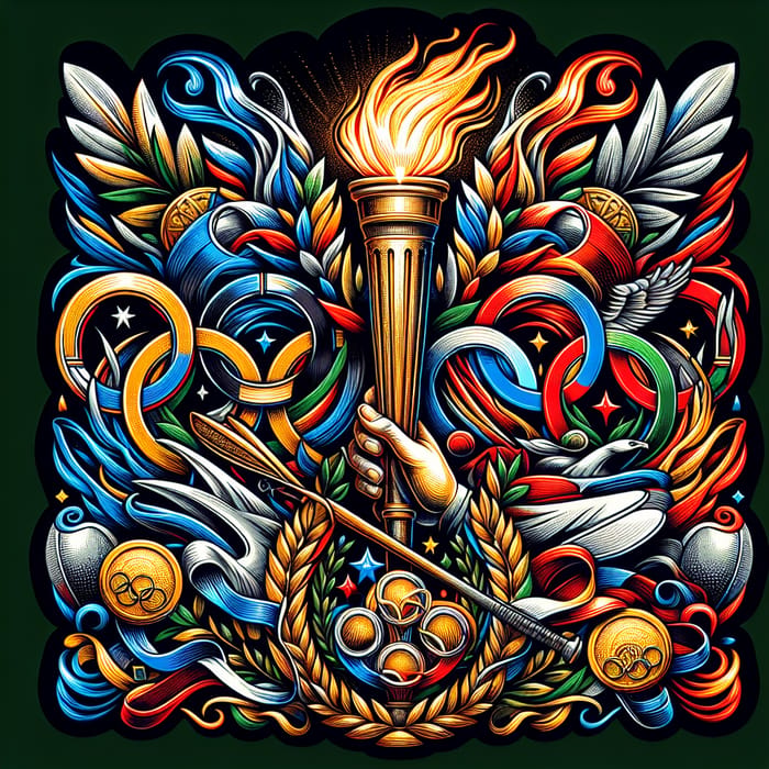 Stunning Olympic Tattoo Designs for Sports Fans | AI Art Generator ...
