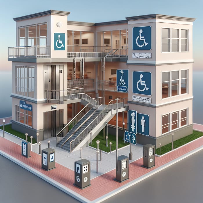 Inclusive Two-Story School: Elevators & Disability Accessibility | AI ...