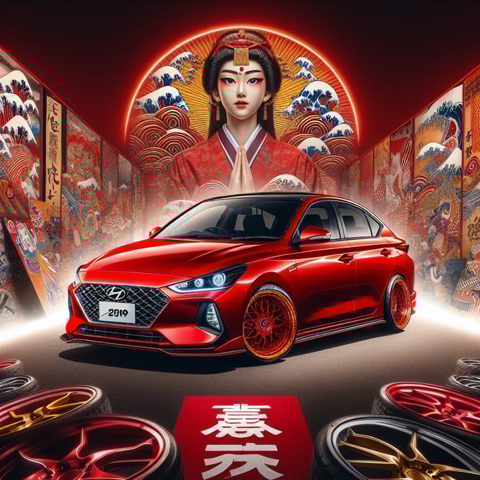 2019 Hyundai Elite 120 in Vibrant Red | JDM Style | AI Art Generator ...