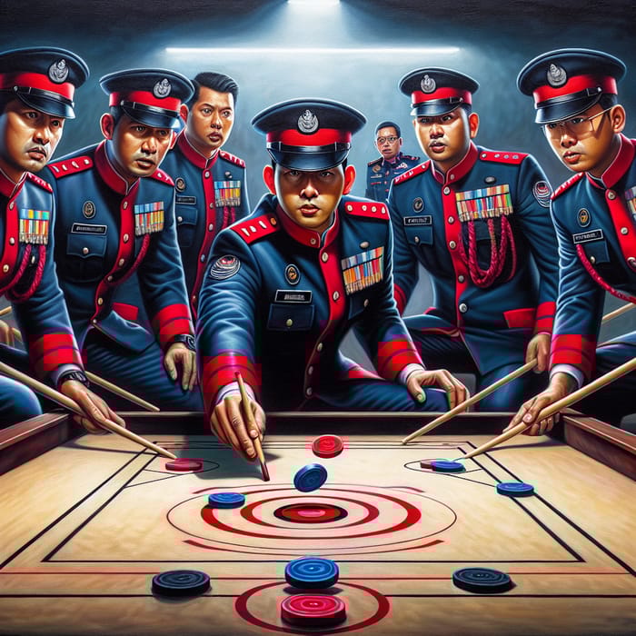 Intense Men's Customs Carrom Tournament in CYMK+ 8K | AI Art Generator ...