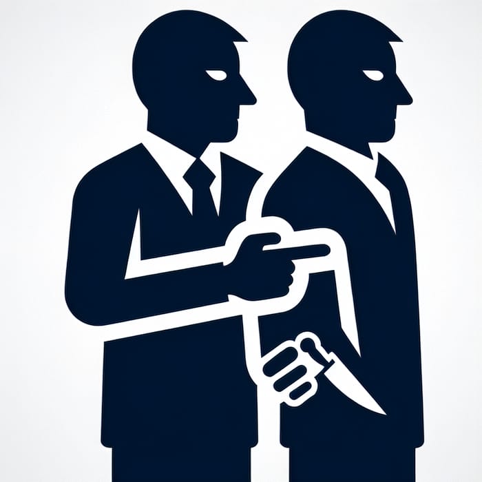 Friend Betrayal: Backstabbing Image Illustration | AI Art Generator ...