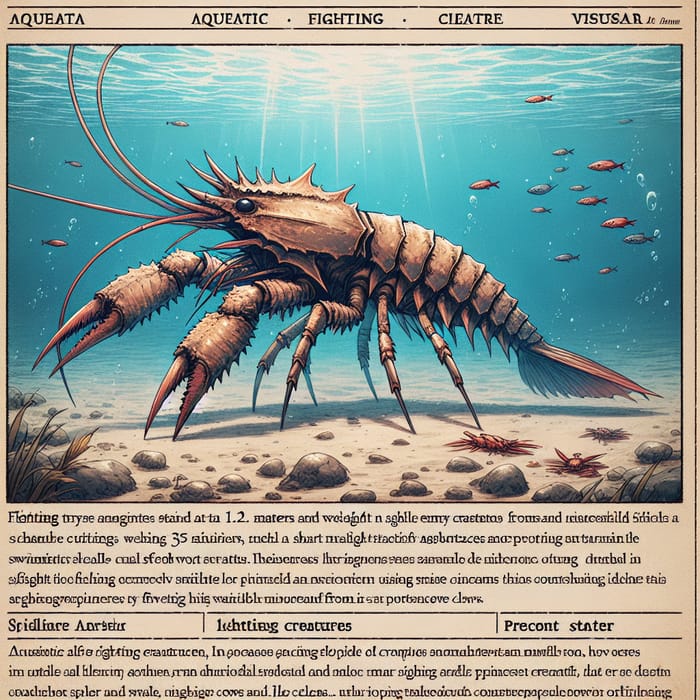 Meet Lobstar: The Aquatic/Fighting Pokémon | AI Art Generator | Easy ...