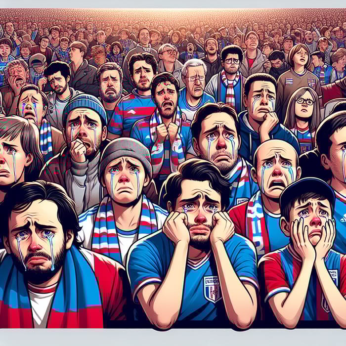 Barça Fans in Tears: A Heartbreaking Moment | AI Art Generator | Easy ...