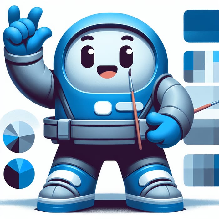 Bold Brushstrokes and Animated Poses in Material Design Style | AI Art ...
