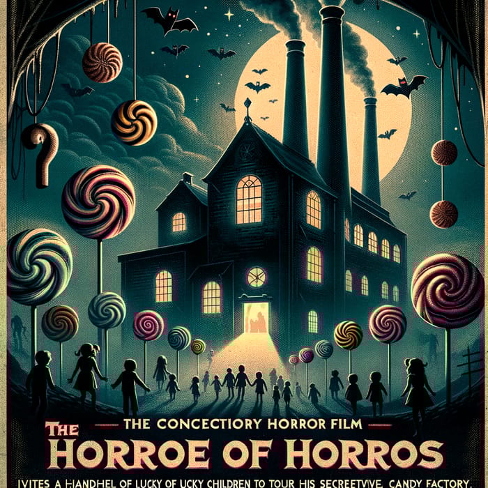 The Confectionary House of Horrors: Creepy Chocolate Factory Poster ...