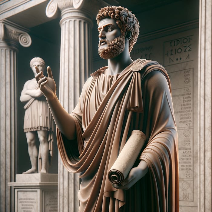 Demosthenes: Legendary Greek Orator in Traditional Attire | AI Art ...