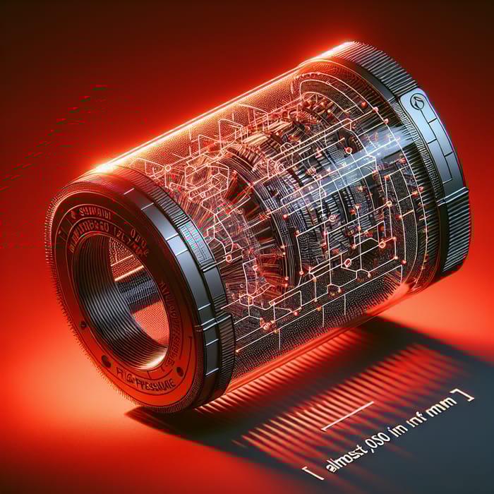 High-Pressure Red Alert Filter | Detailed 0.050 in Element Mesh | AI ...