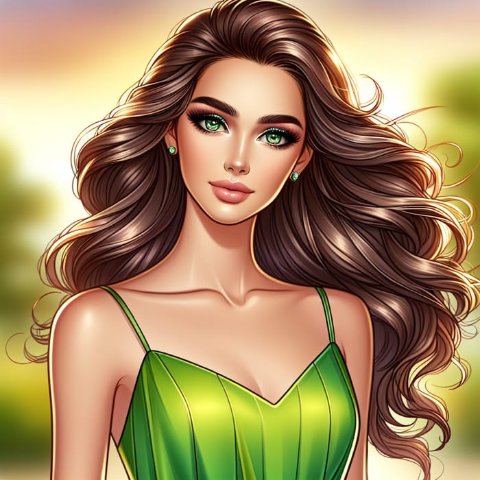 Beautiful Woman Posed in Stylish Dress | Enchanting Smile & Grace | AI ...