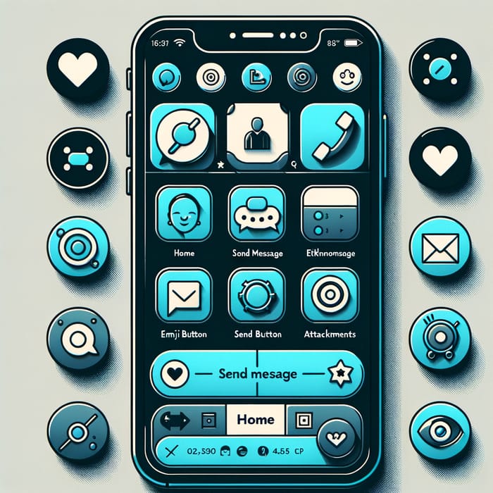 User Interface Design for iPhone Customer Chat Box | AI Art Generator ...