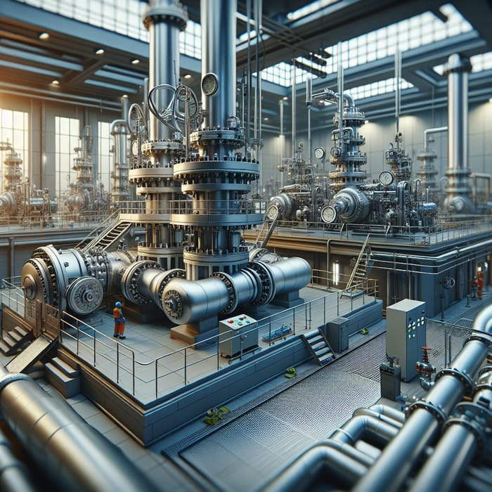 Realistic Pump Stations: Industrial Excellence | AI Art Generator ...
