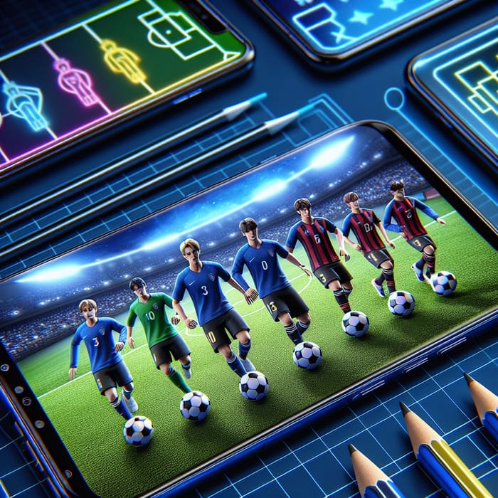 Best Mobile Soccer Line-Up | Perfect Match | AI Art Generator | Easy ...