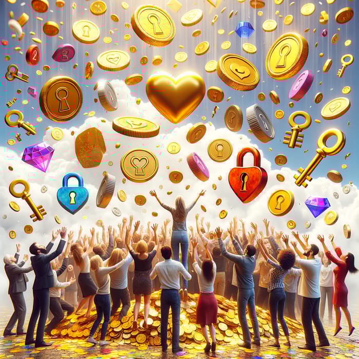 Unlock Rewards: Token Rain Brings Joy and Connections | AI Art ...