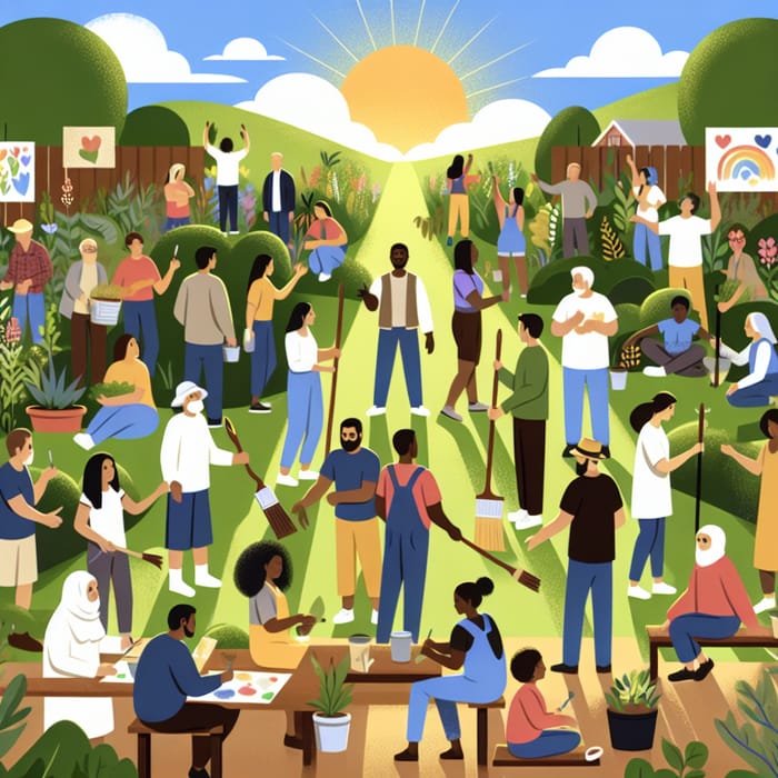 Inclusive Community Collaboration: Gardeners, Artists & Organizers | AI ...