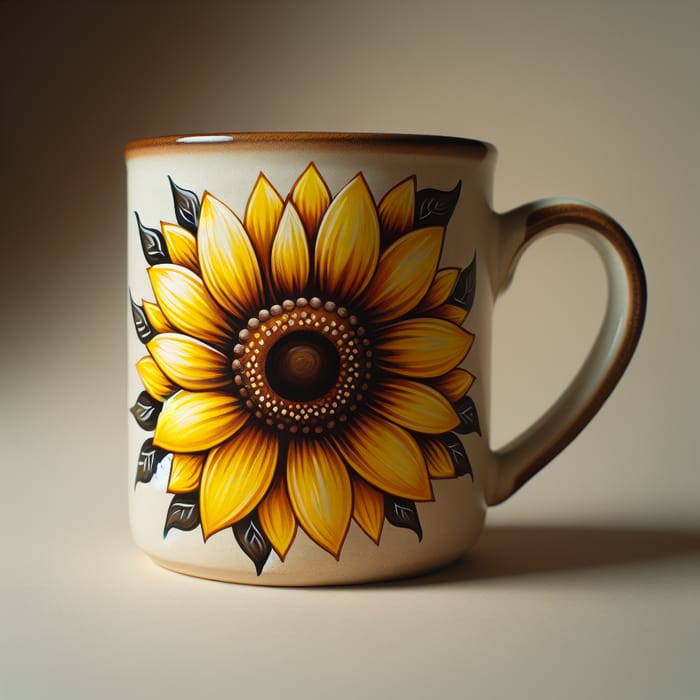Sunflower Coffee Mug - Ceramic Bright Design | AI Art Generator | Easy ...