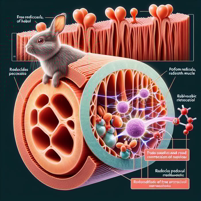 Free Radicals & Peroxyl: Effects on Rabbit Muscle Contraction | AI Art ...