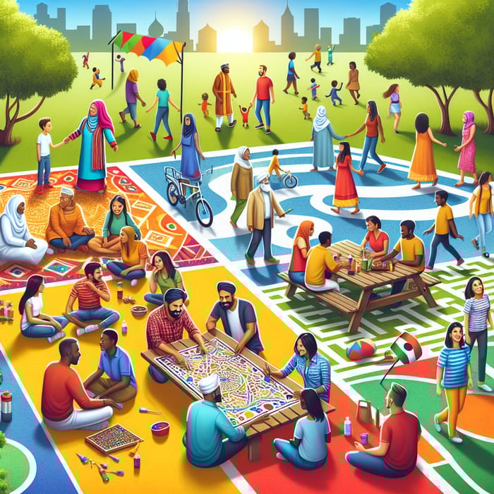 Community Spirit: Unique Publicis in Multicultural Park | AI Art ...