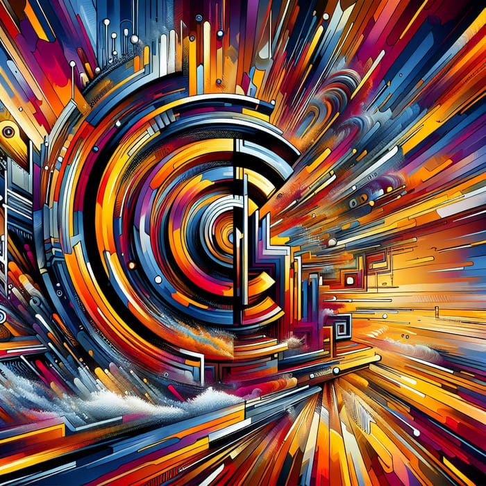 Dynamic Pop Art Emblem: Abstract Corporate Logo Representation | AI Art ...