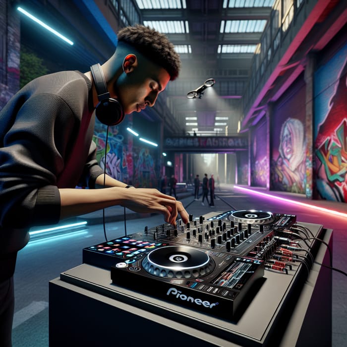 Modern Urban Pioneer DJ Equipment | Dynamic Sounds | AI Art Generator ...
