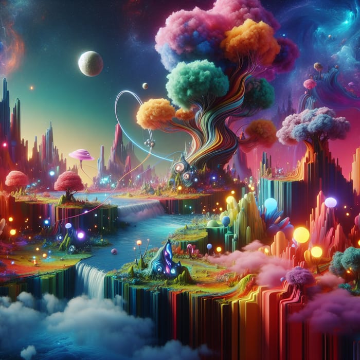 Surreal Mocaverse with Colorful Elements - Explore the Digital Universe ...