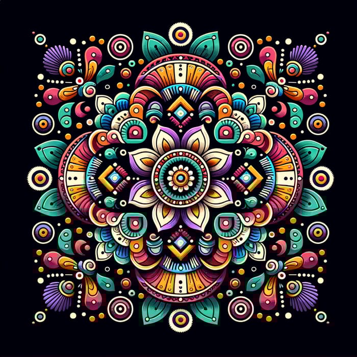 Intricate Rangoli Design: Create Indian Folk Art Masterpiece | AI Art ...
