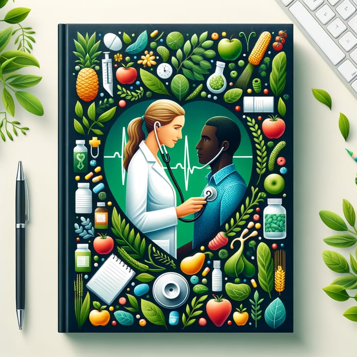 Discovering Wellness: Health-Themed Cover Art | AI Art Generator | Easy ...