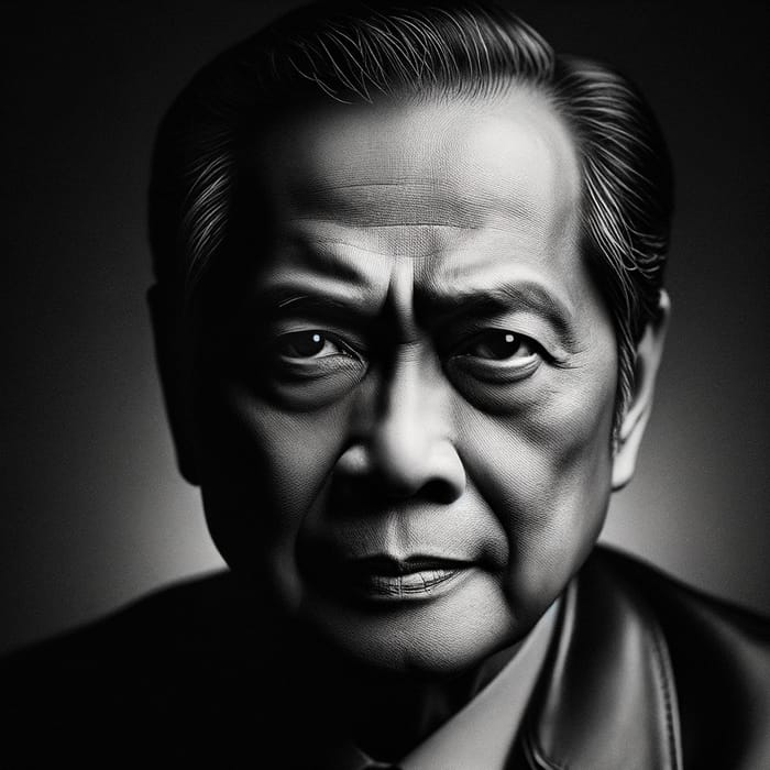 President Marcos Portrait | Strong Black & White Photo | AI Art ...