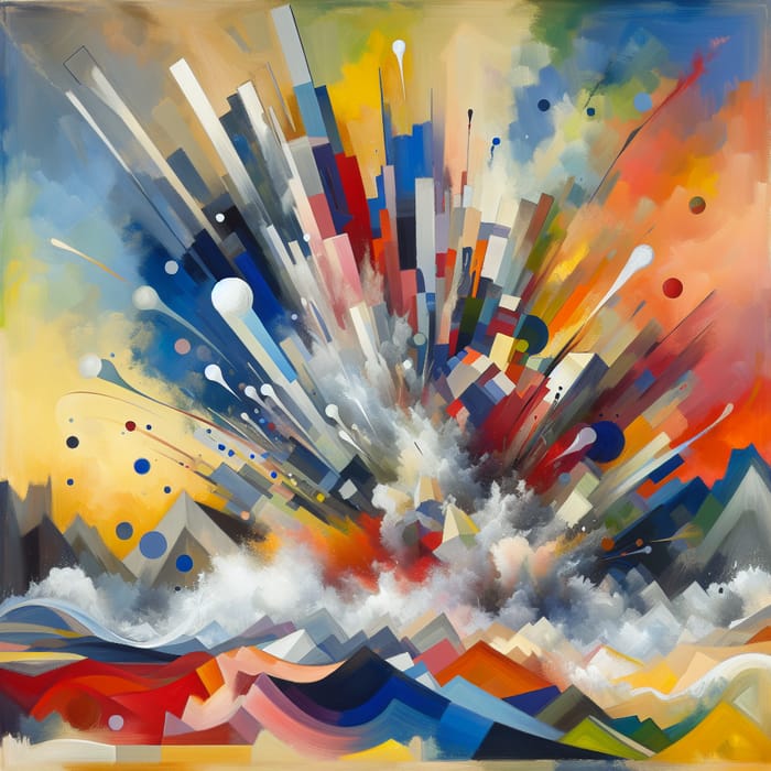 Exploration of Void: Abstract Painting Inspired by Hans Hofmann | AI ...