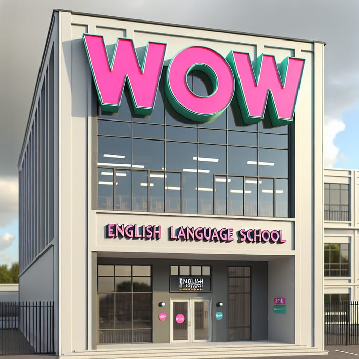 WOW Pink English Language School | AI Art Generator | Easy-Peasy.AI