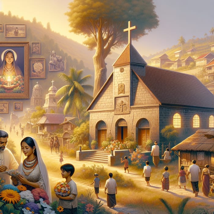 Serene Christian Community in the Philippines | AI Art Generator | Easy ...