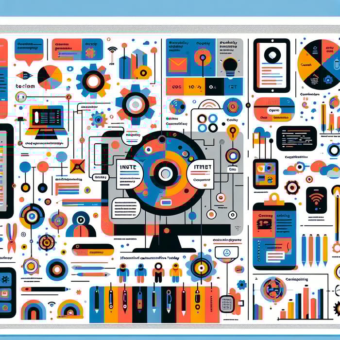 Design a Timely ICT Poster | Productivity Tools Visualized | AI Art Generator | Easy-Peasy.AI