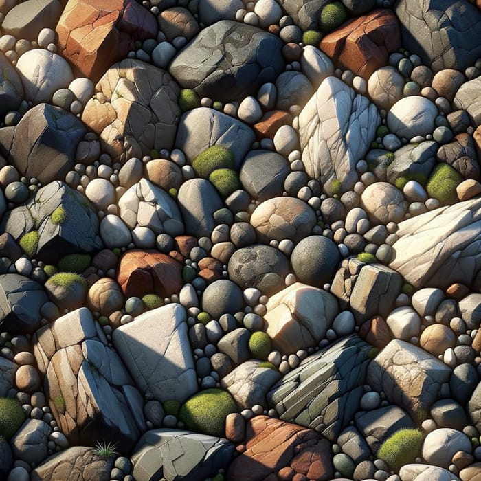 Rocks and Cobblestones Textures in Artistic Wallpaper | AI Art ...