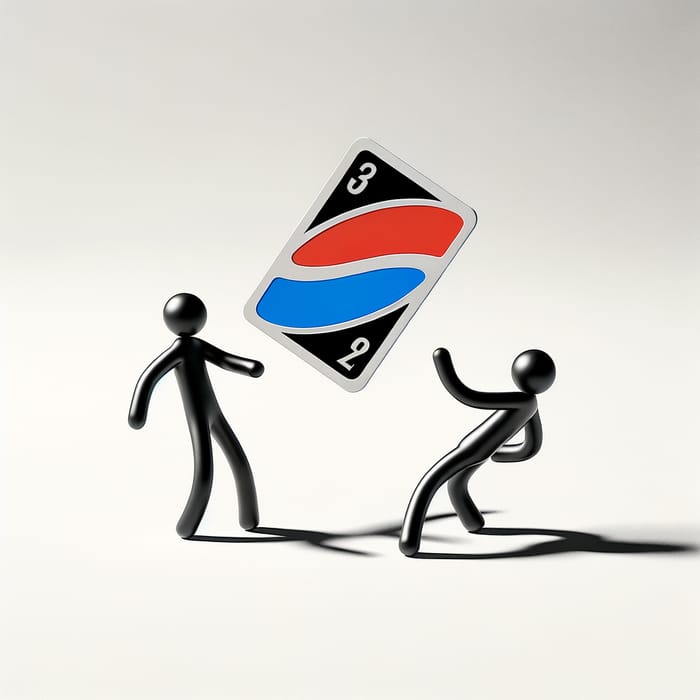 Dynamic Stickman Battle with Uno Reverse Card | AI Art Generator | Easy ...