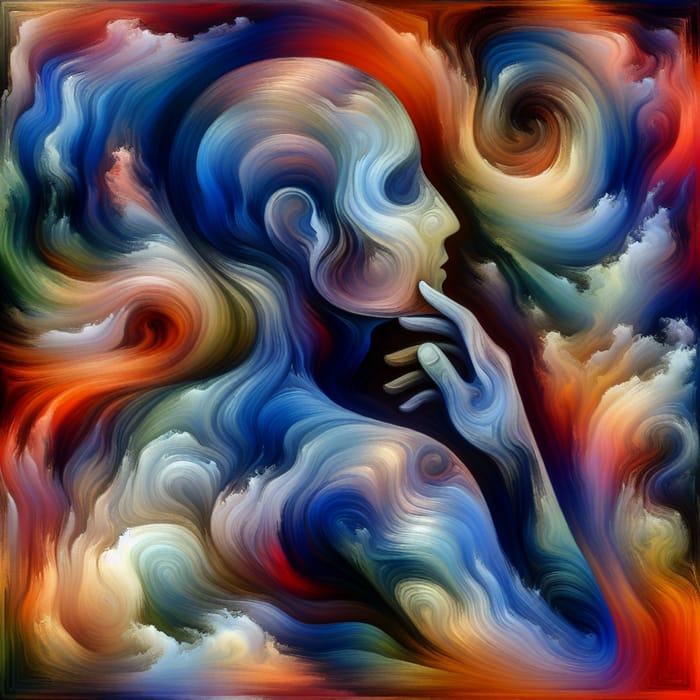 Myself | Abstract Human Representation | AI Art Generator | Easy-Peasy.AI