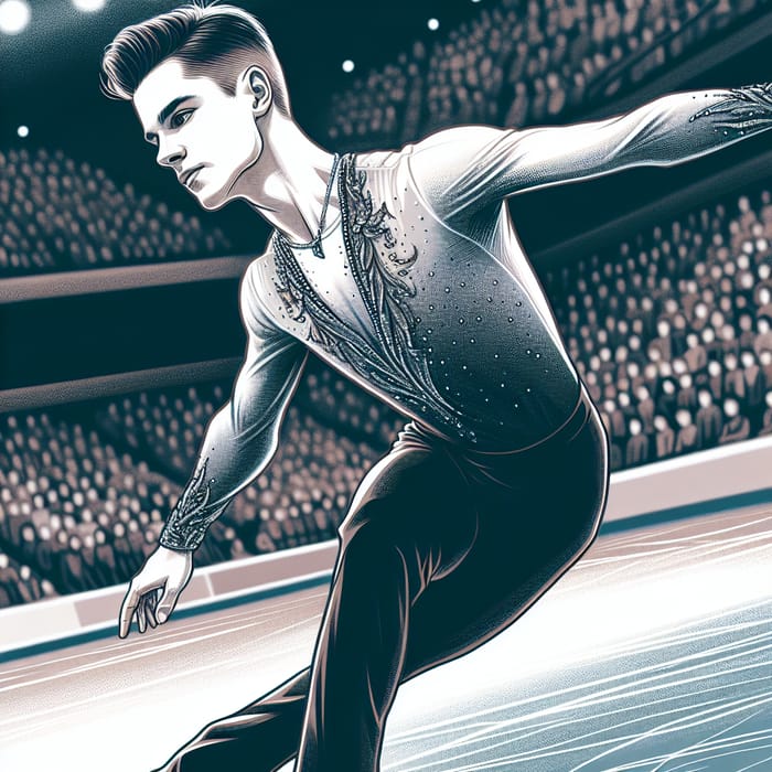 Benoit Lavoie: Graceful Figure Skater Performance | AI Art Generator ...