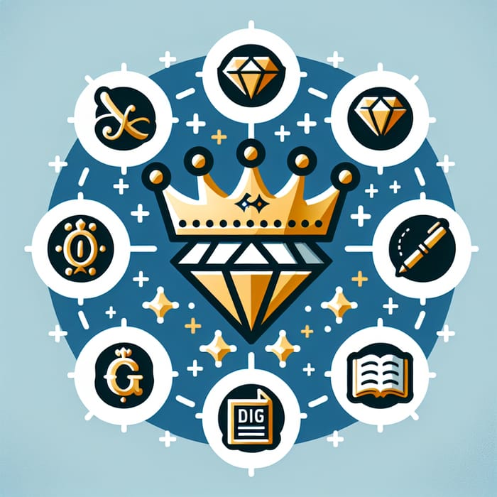 Design Icon Symbolizing Valuable Content | AI Art Generator | Easy-Peasy.AI