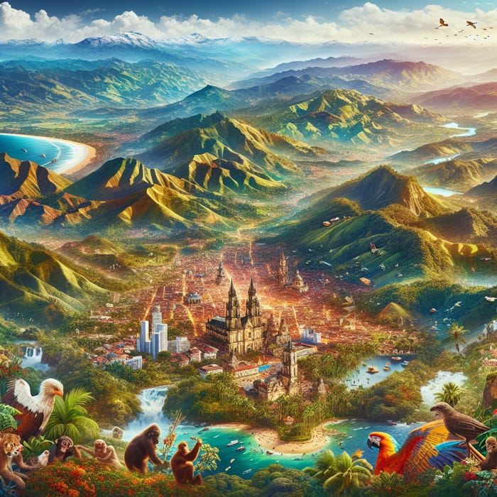 Colombia: Beauty in Diversity | AI Art Generator | Easy-Peasy.AI