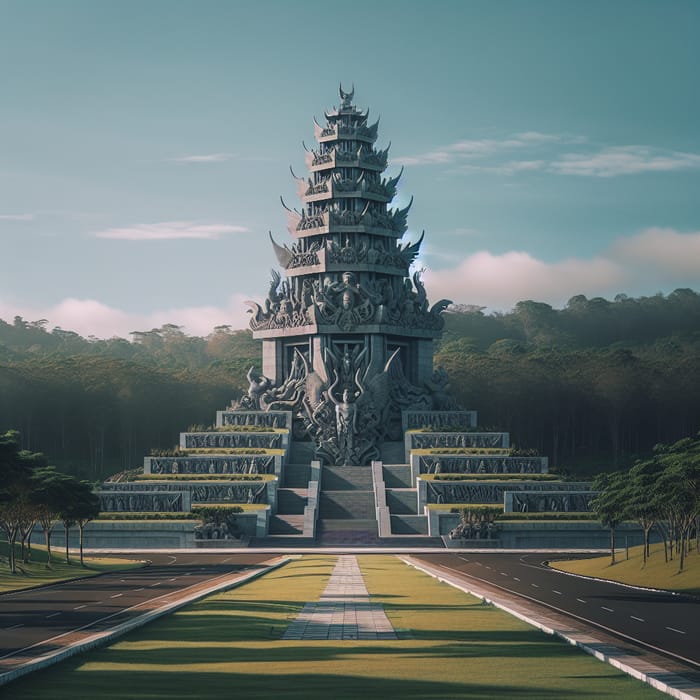 PSHT Monument in Madiun: Explore the Grand Martial Arts Center | AI Art Generator | Easy-Peasy.AI