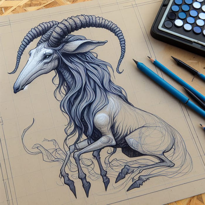 Female Quadrupedal Creature with Long Nose | AI Art Generator | Easy ...
