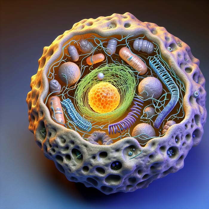 Stunning 3D Render of a Human Cell Model | AI Art Generator | Easy-Peasy.AI