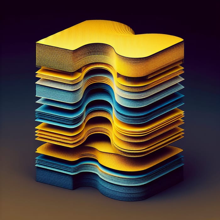 Vibrant Kevlar Layers: Abstract Colorful Assembly | AI Art Generator ...