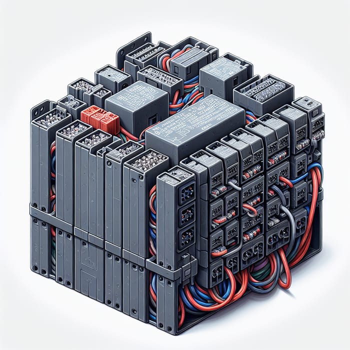 Relay Box: Detailed Illustration of Technical Complexity | AI Art ...