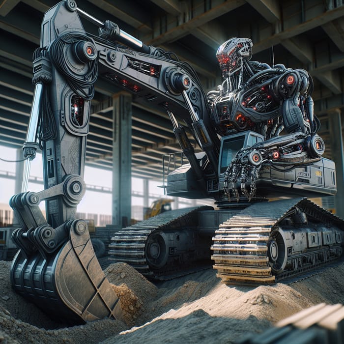 Terminator T8000 Construction Excavator | Robotic Design | AI Art ...