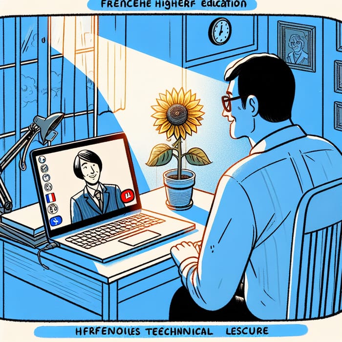 French Higher Education Virtual Lecture Technical Difficulties Scene ...