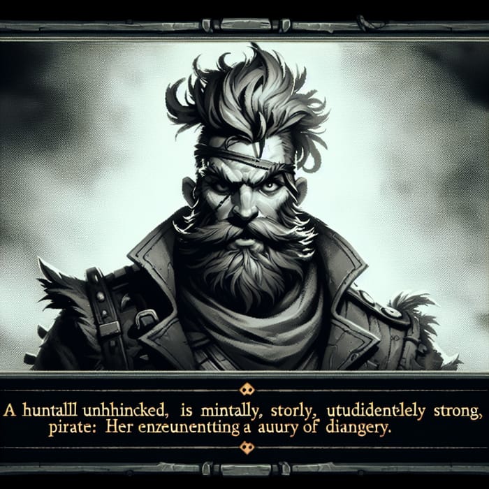 Innovative Burly Pirate Hero - Unique Game Character | AI Art Generator ...