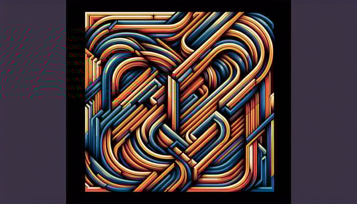 Abstract Edges Art: Intricate Patterns with Vibrant Colors | AI Art ...