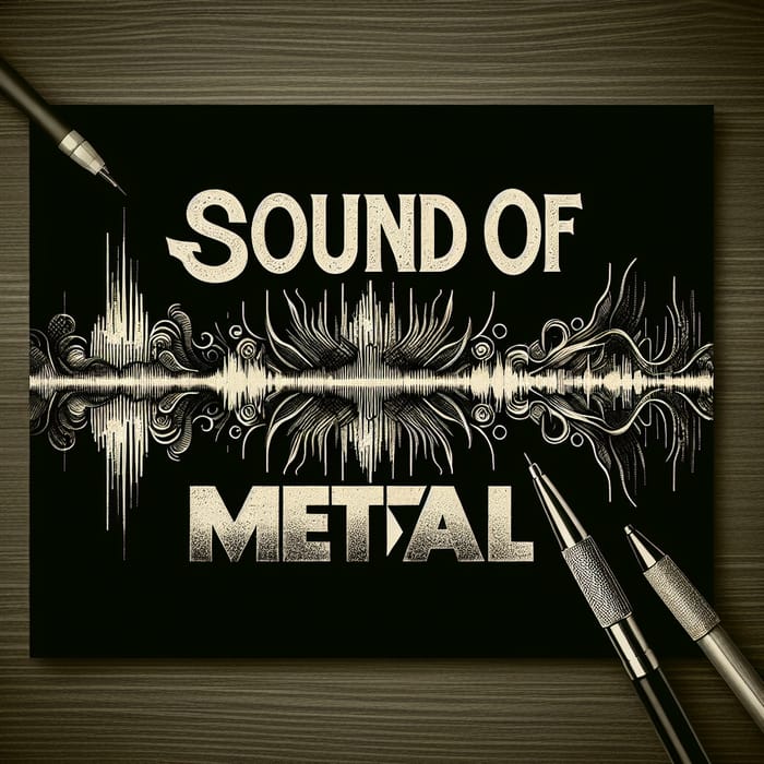 Sound of Metal: Bold Sound Wave Drawing & Metal Aesthetic | AI Art ...
