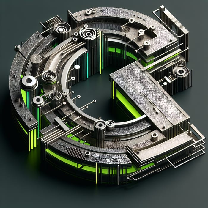 High-Tech 'C H R K O' Composition: Energy & Innovation | AI Art Generator | Easy-Peasy.AI