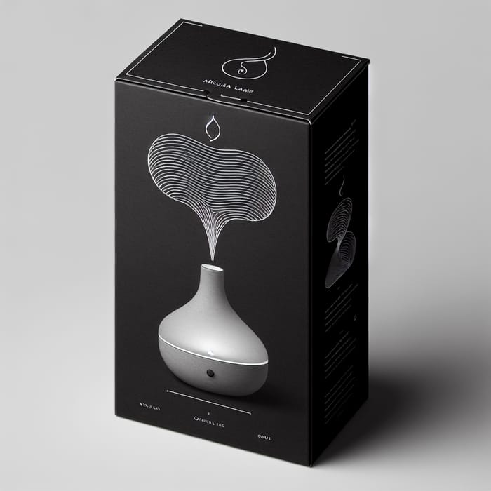 Minimalist Aromatherapy Lamp Packaging Design | AI Art Generator | Easy ...