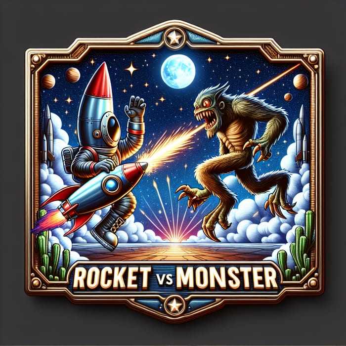 Rocket vs Space Monster - Realistic Showdown Art | AI Art Generator ...